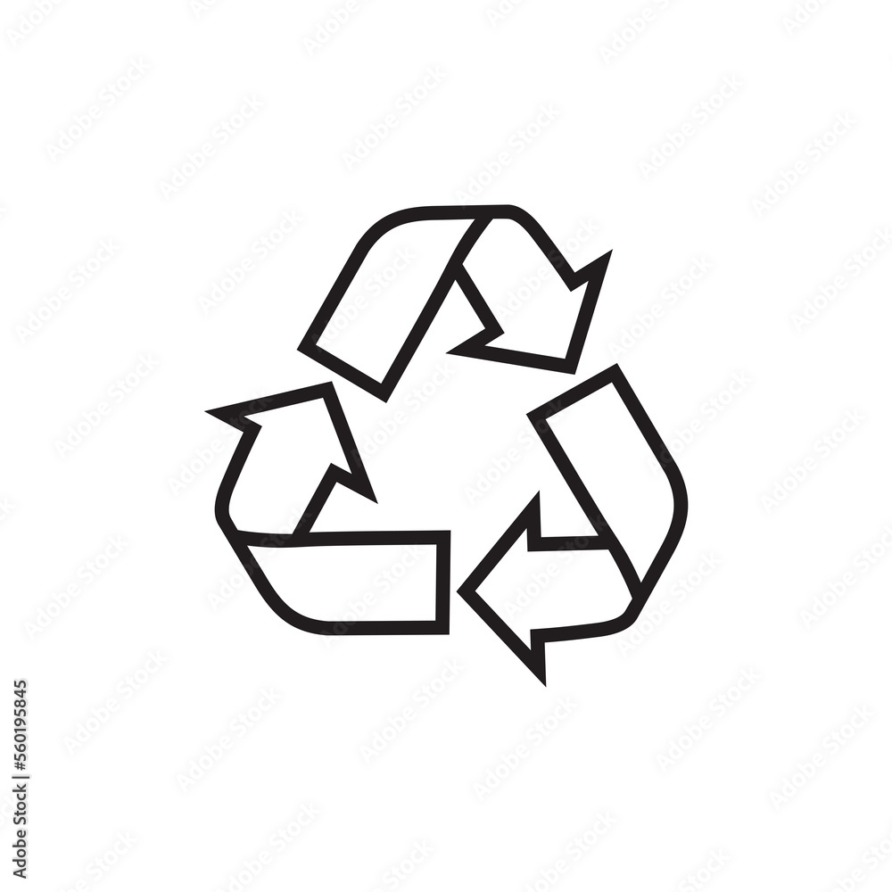 Recycle icon. Reusing symbol. Recycle sign Transparent background ...