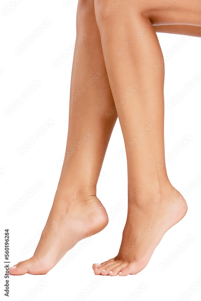 Woman leg on transparent background Stock Photo | Adobe Stock