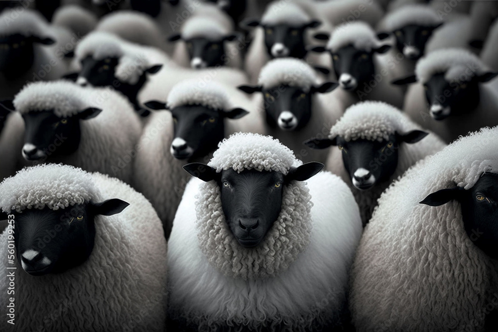Stand Out In A Crowd Sheep