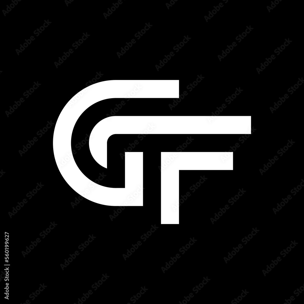 Letter GF creative monogram logo design Stock Vector | Adobe Stock