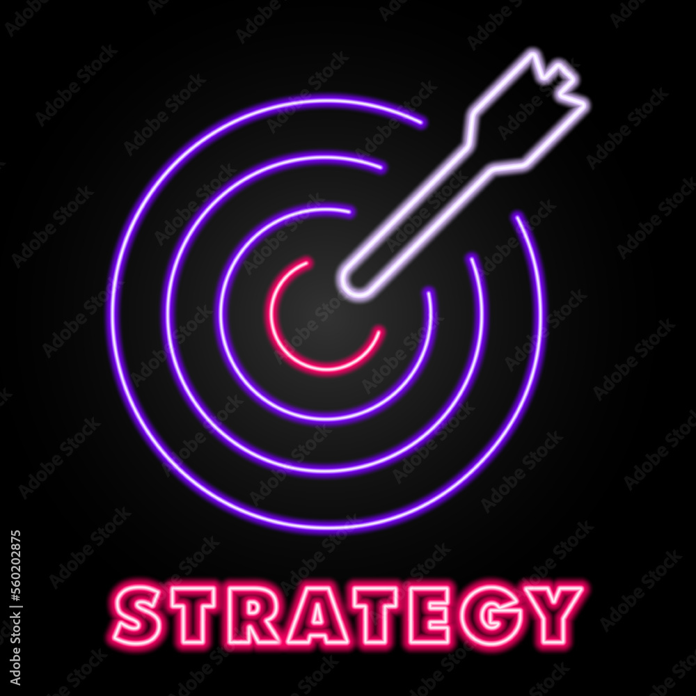 target darts neon sign, modern glowing banner design, colorful modern ...