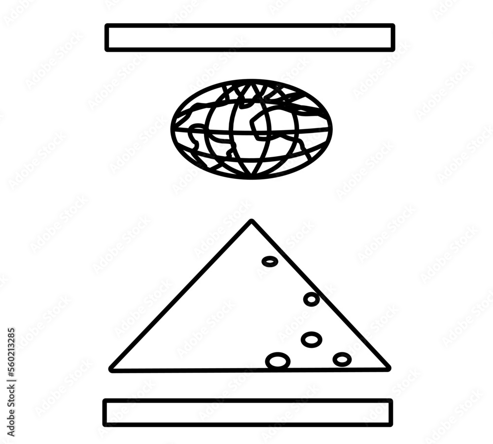 Icon about energetic transition. Sustainable development. Net zero ...