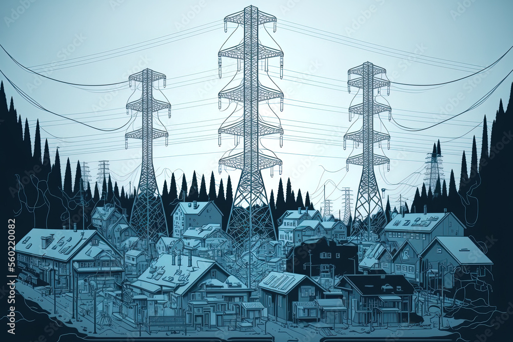 Outline of the idea for using power stations to power buildings ...