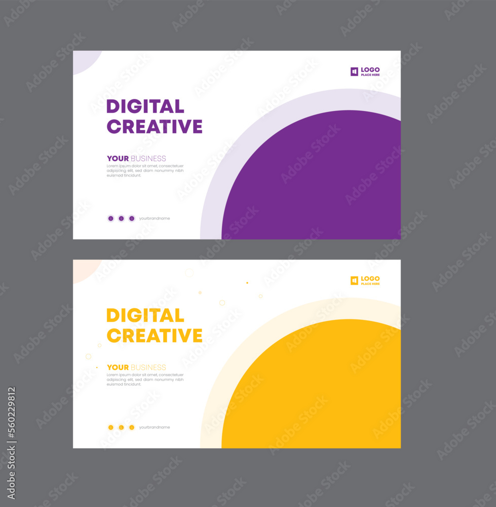 Business web banner for social media post design template. Editable ...
