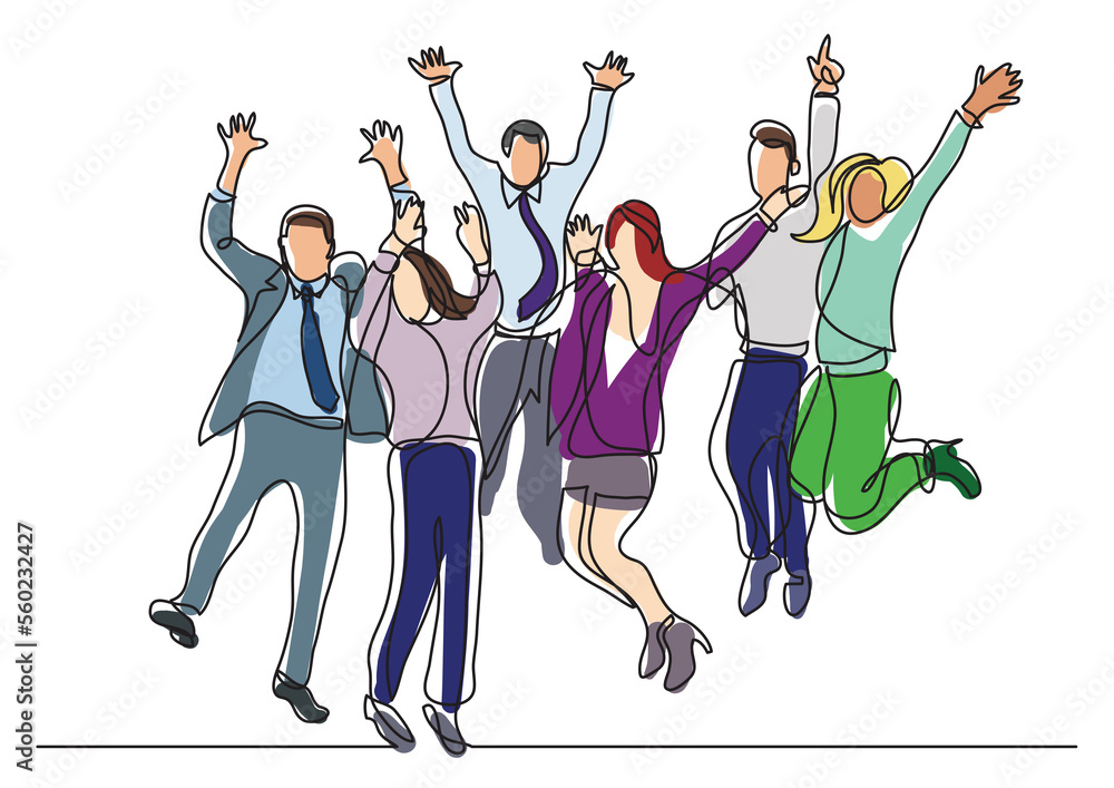 Happy Office Workers Clipart