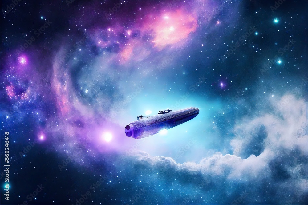 Desktop wallpaper background backdrop spaceship Stock Illustration ...
