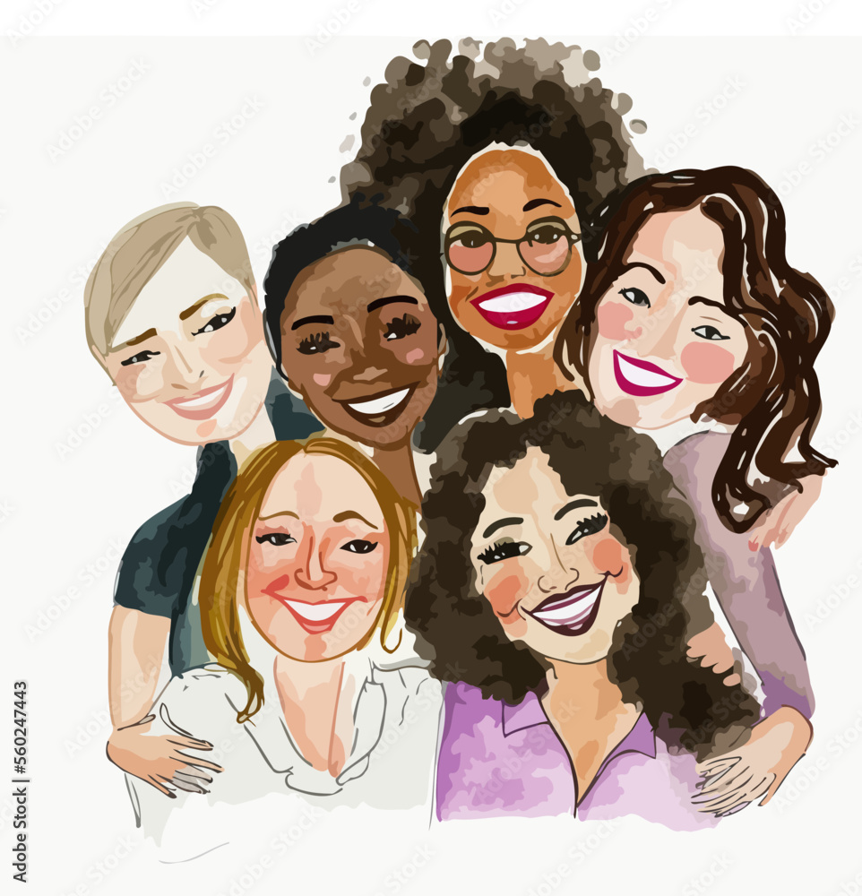 Harmony between different groups of girls forming a strong bond ...