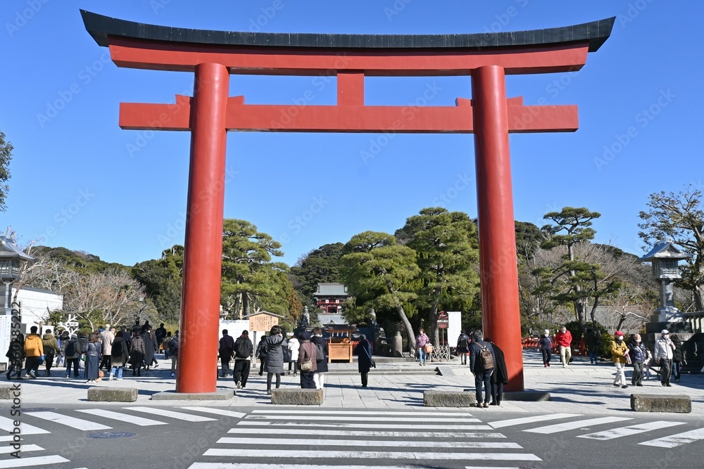 Tourist attractions in Japan Kamakura ’Tsurugaoka Hachimangu shrine ...