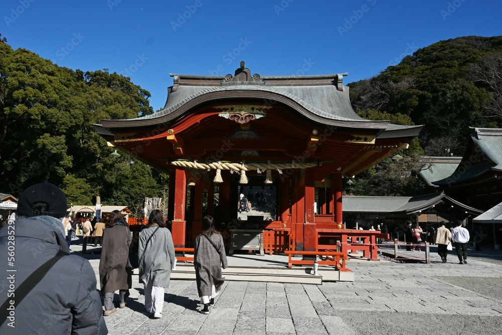 Tourist attractions in Japan Kamakura ’Tsurugaoka Hachimangu shrine ...