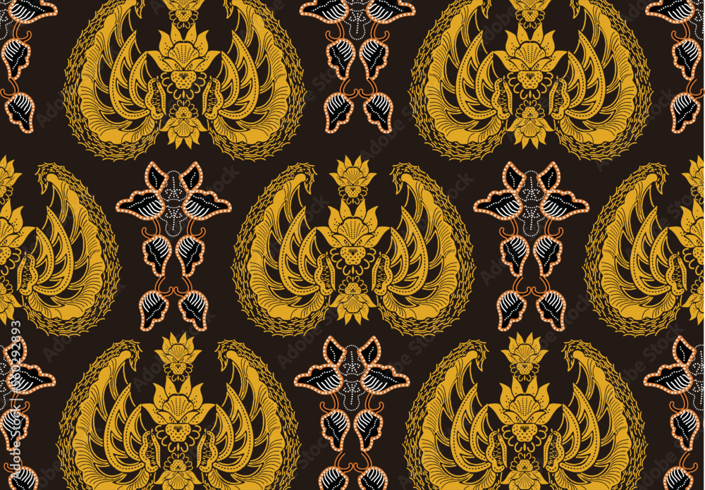 Batik motifs, Indonesian Batik: is a technique of coloring with wax on ...