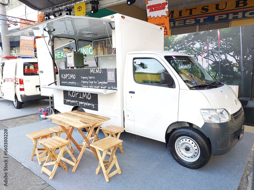 Toyota LiteAce as food and drinks van at the car launching event in ...