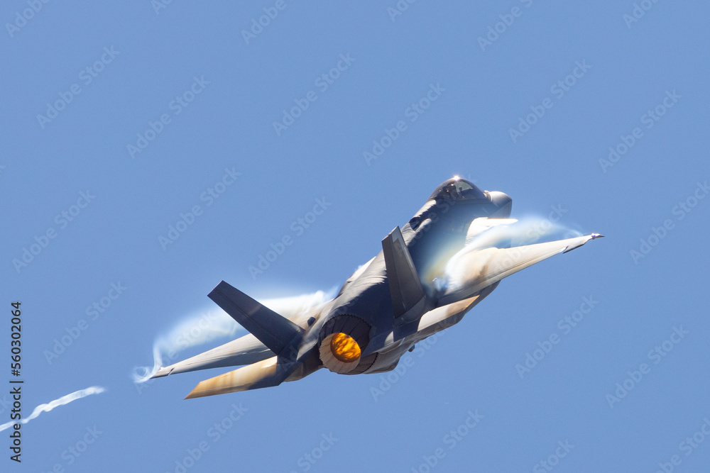 Foto de Very unusual close view of a F-35A Lightning II in a high G ...