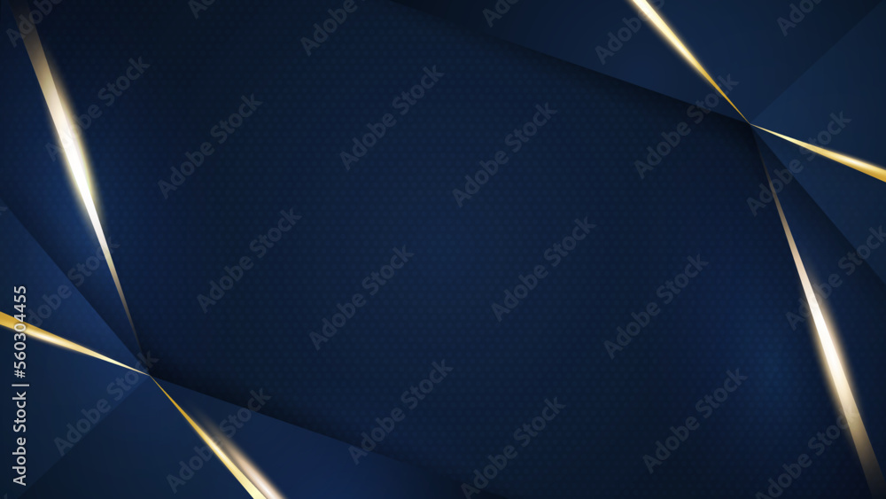 Modern abstract navy and gold background vector. Elegant concept design ...