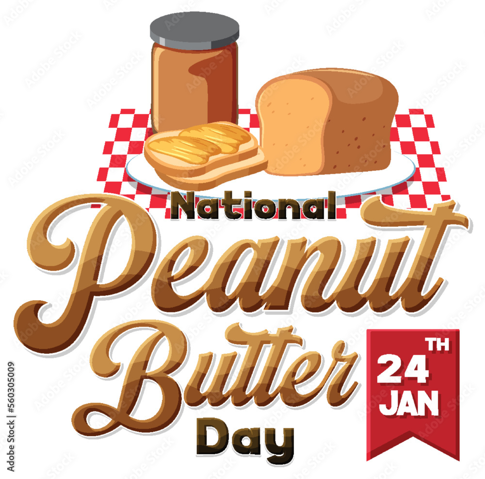 Photo & Art Print National Peanut Butter Day Banner Design, blueringmedia