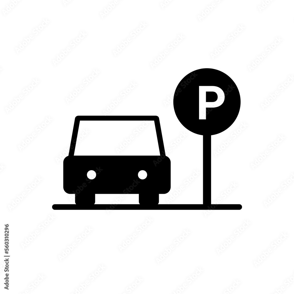 Smart city parking zone icon png illustration used for city parking and ...