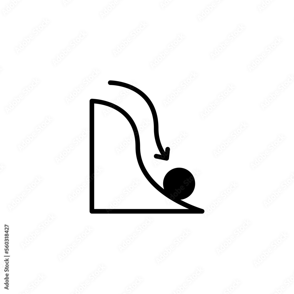 rolling icon Stock Vector | Adobe Stock