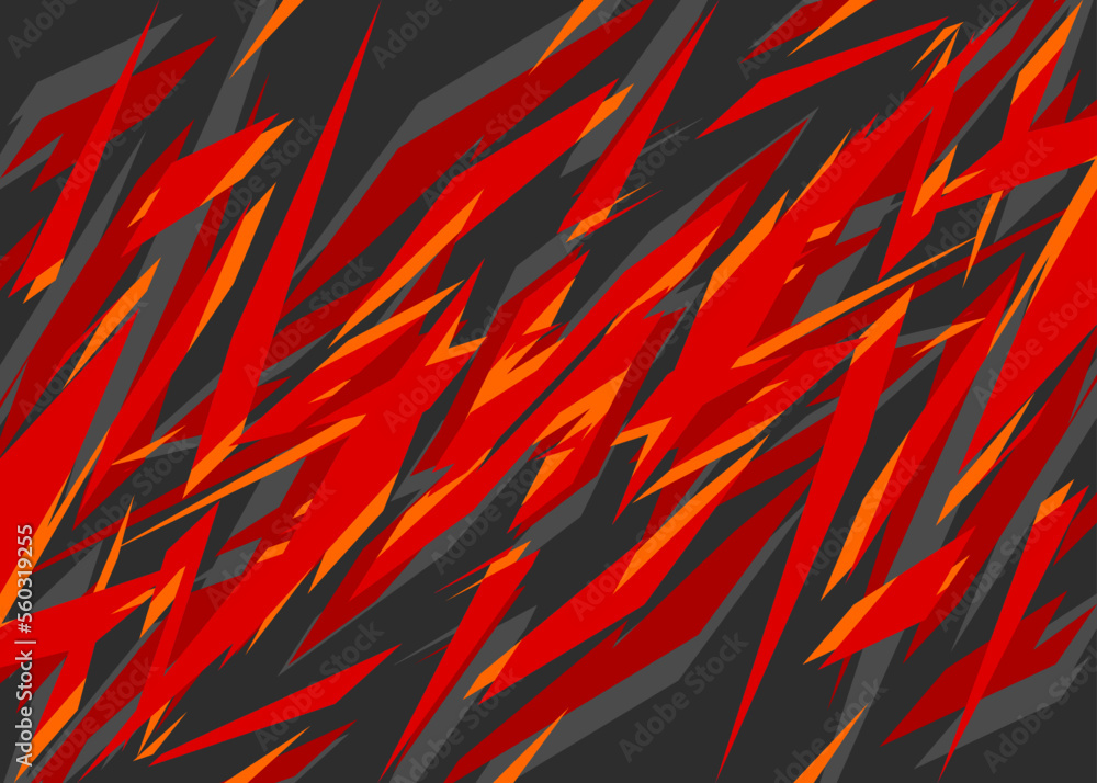 Abstract background with irregular and overlapping sharp lines pattern ...