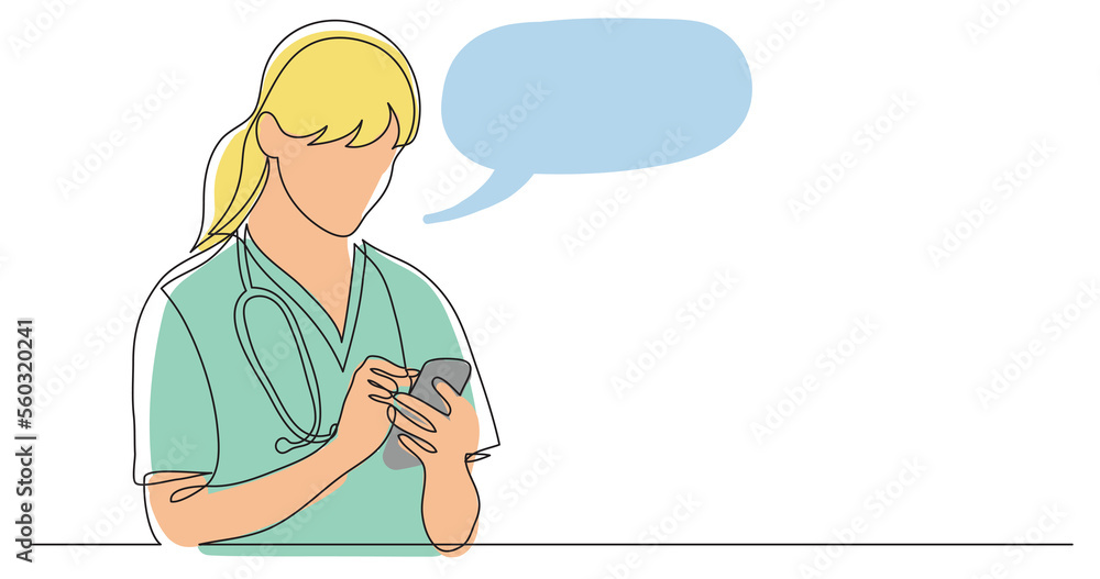 hospital nurse checking her mobile phone - PNG image with transparent ...