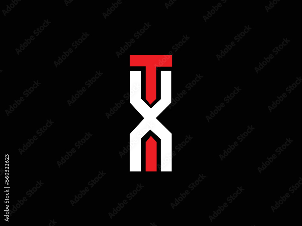 initial letter TX XT logo vector concept Stock Vector | Adobe Stock