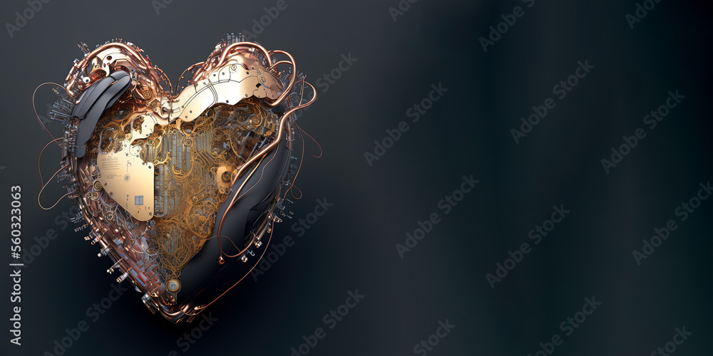 Heart for valentine's day, cute heart made using artificial ...