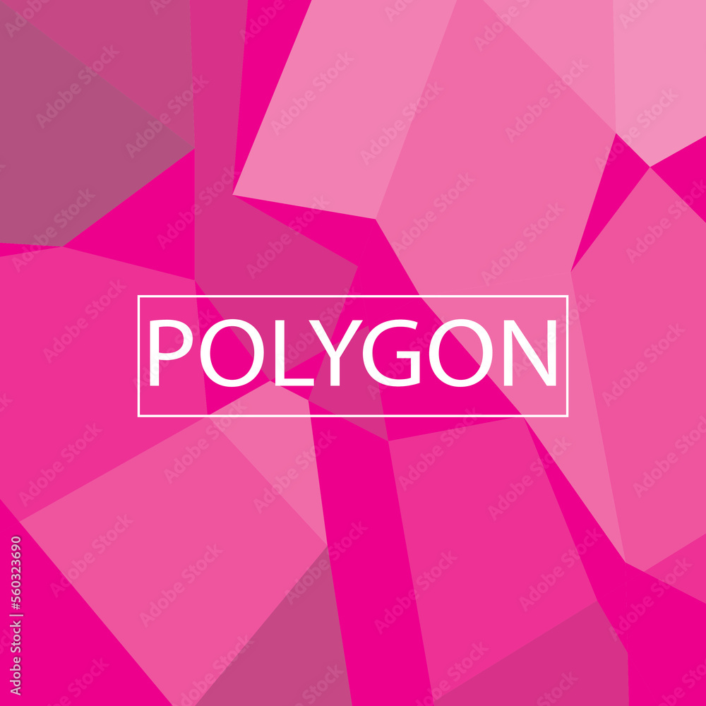 pink polygon shape background or plexus Stock Illustration | Adobe Stock