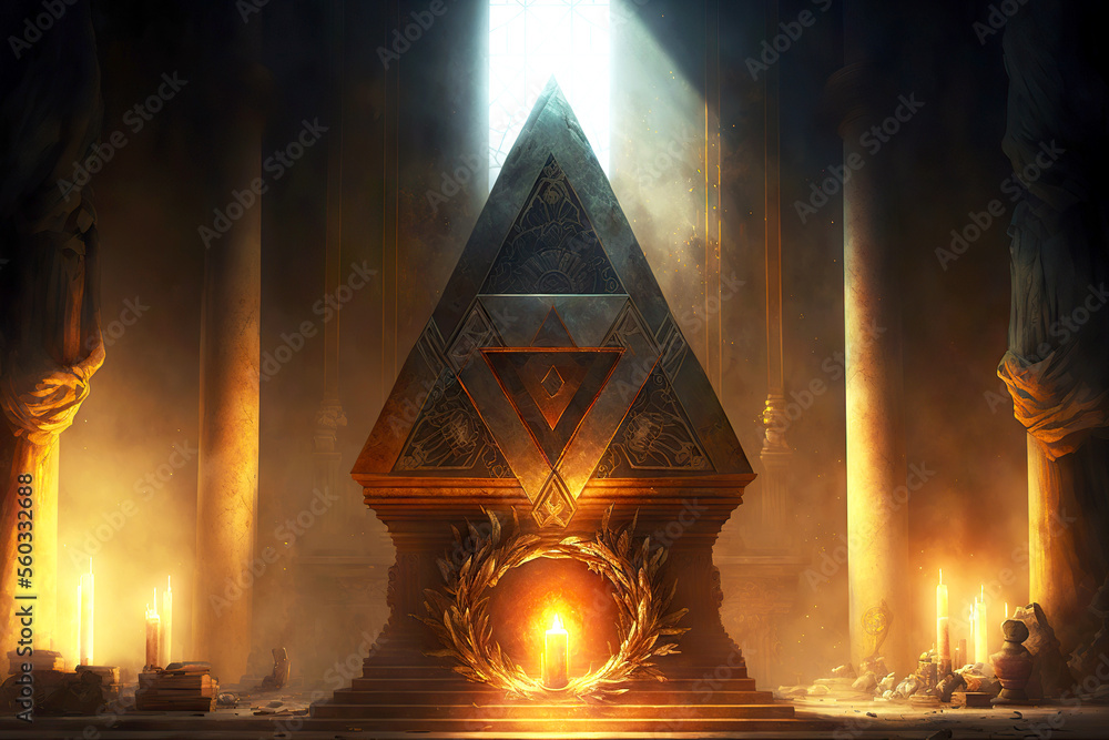 Ancient crypt in tomb of Egyptian pyramids with hearth on hill Stock ...