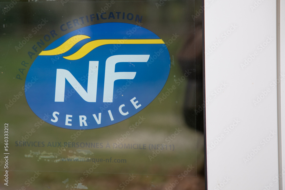 nf service afnor certification logo brand and sign text french windows ...