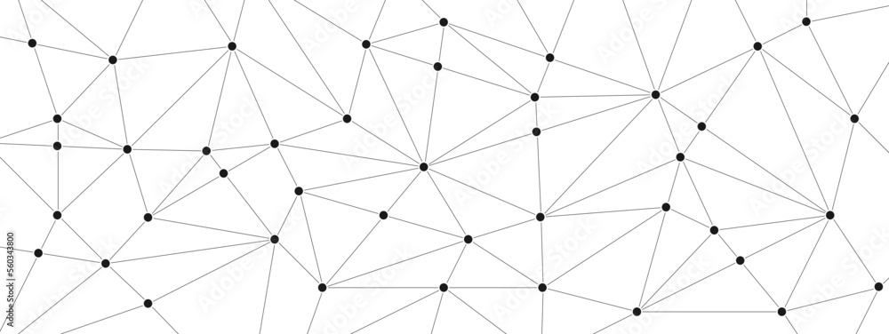 System network connect lines and dots background template. Technology ...