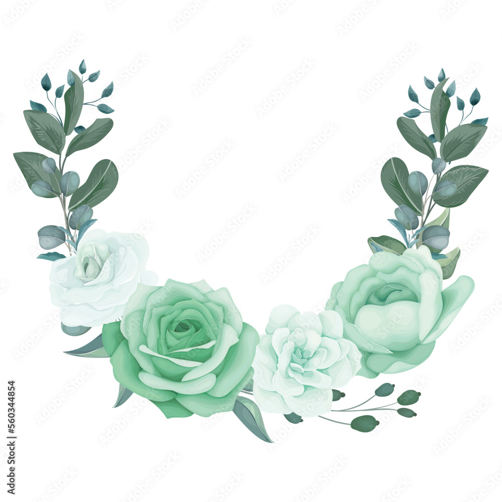 Watercolor Flowers ClipArt Stock Vector | Adobe Stock