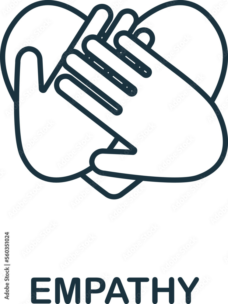 Empathy icon. Monochrome simple Life Skills icon for templates, web ... Empathy icon. Monochrome simple Life Skills icon for templates, web ...