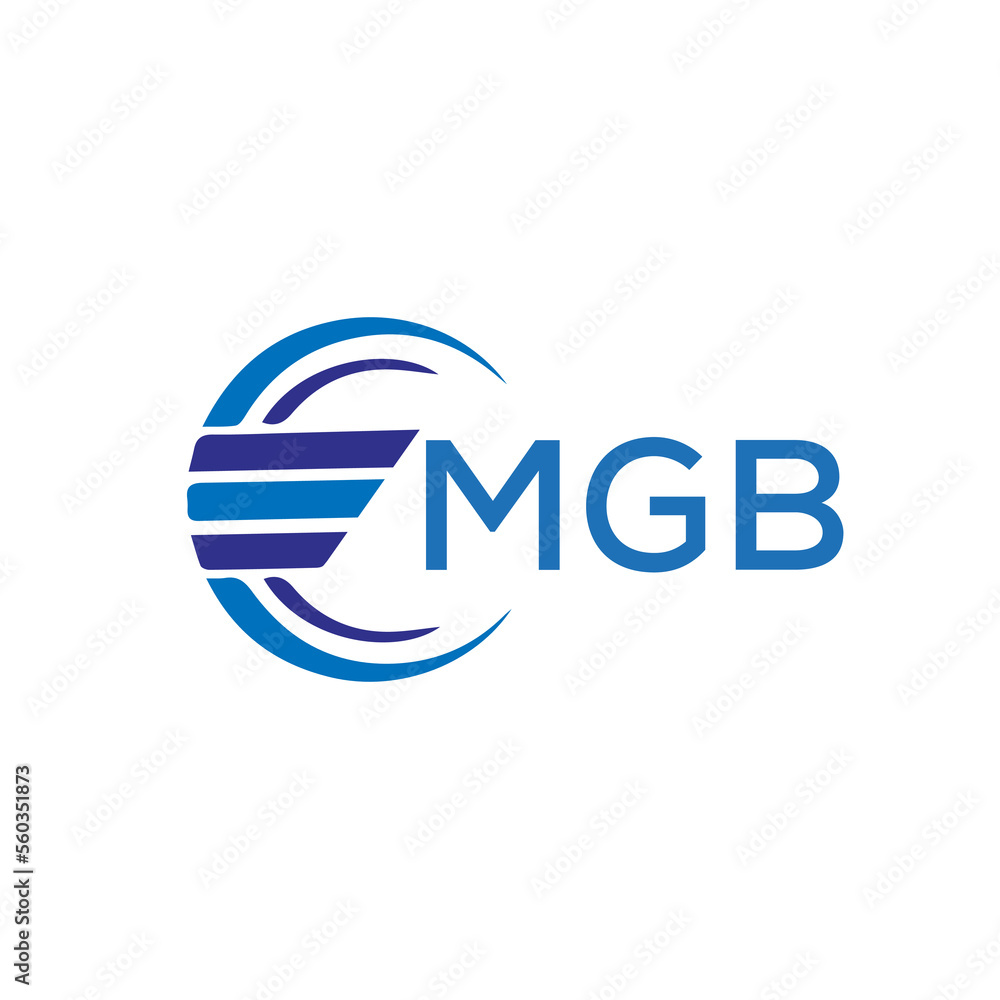MGB letter logo. MGB blue image on white background. MGB vector logo ...