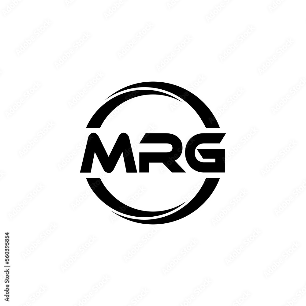MRG letter logo design with white background in illustrator, cube logo ...