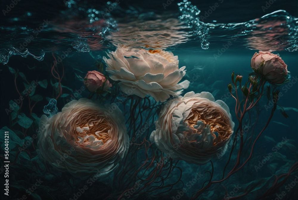 Undersea Flowers Art