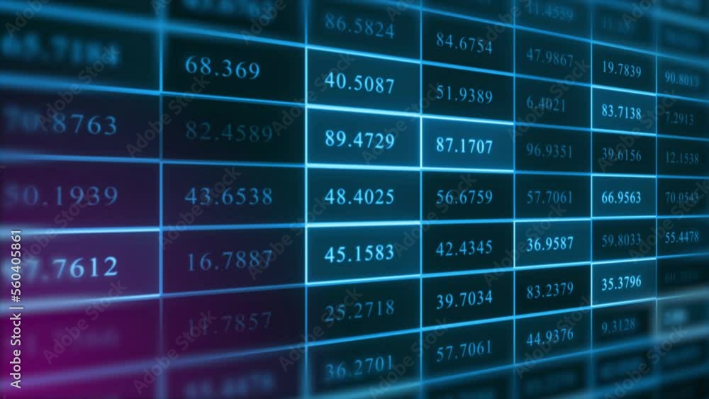 Video Stock Abstract Stock Market Chart Animation With Number Moving ...