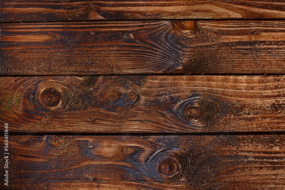 Old wooden panel background. Aged natural oak wood plank textured ...