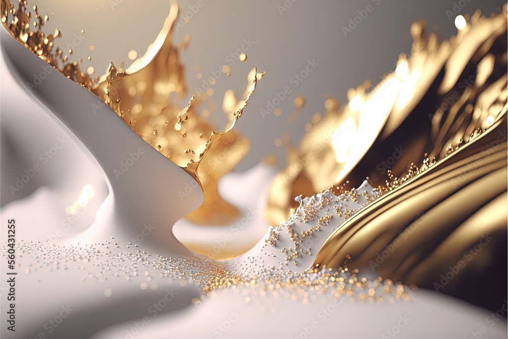 Illustrazione Stock a gold crown is floating in the air over a white ...