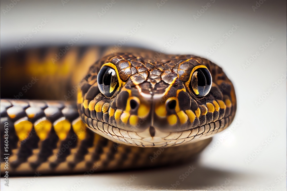 Rat snake looking at camera. Generative AI Stock Illustration | Adobe Stock