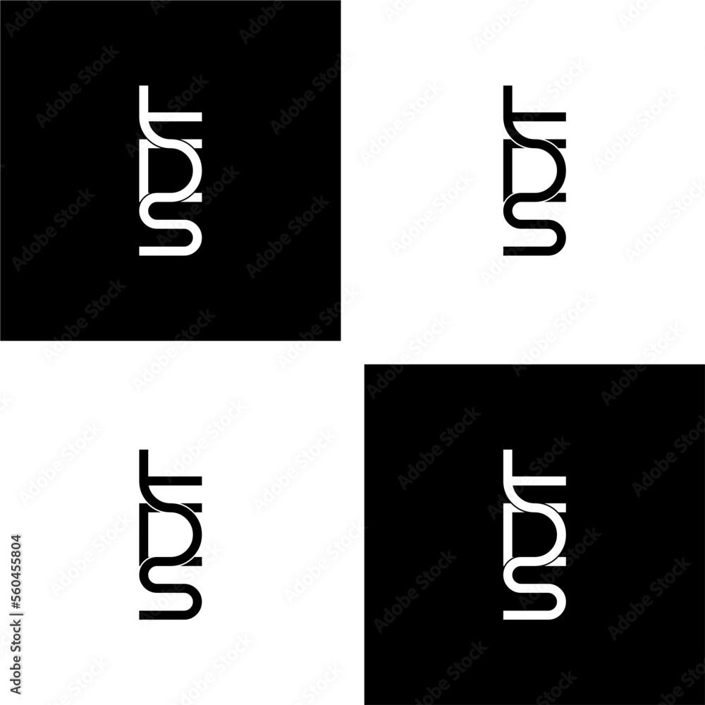 tds initial letter monogram logo design set Stock Vector | Adobe Stock
