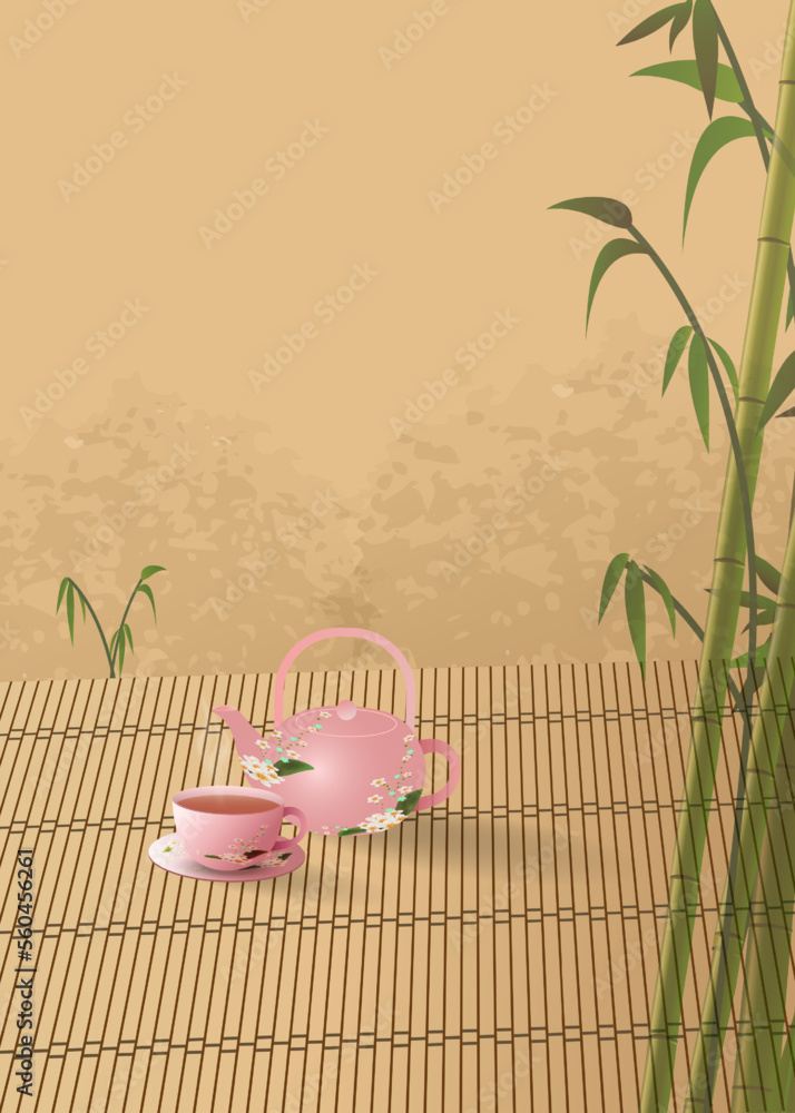 Banners for tea design, billboard Business Presentation Template use ...