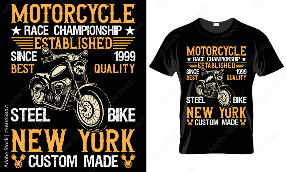 Motorcycle Typography T-shirt Vector Design. motorcycle race ...