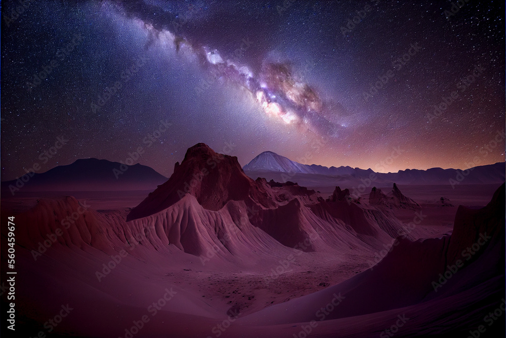 Stunning views of the Milky Way are visible in the Valley of the Moon ...
