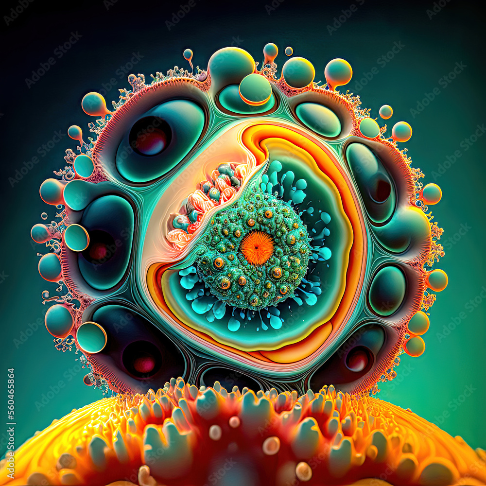 Virus Macro Mikroskop Bakterium Keim Bazillus Erreger Parasit Ungezifer ...