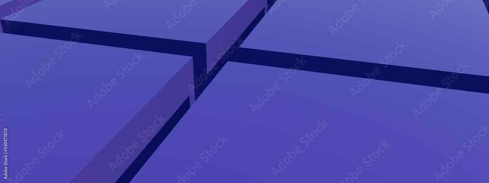 Blue abstract 3d background, banner or screensaver. Geometric figures ...