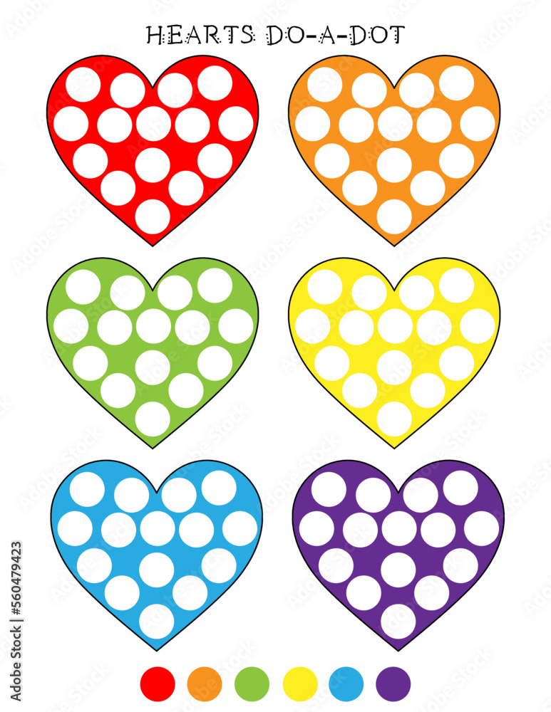 Do a dot activity for toddler and preschool kids. Colors for children ...
