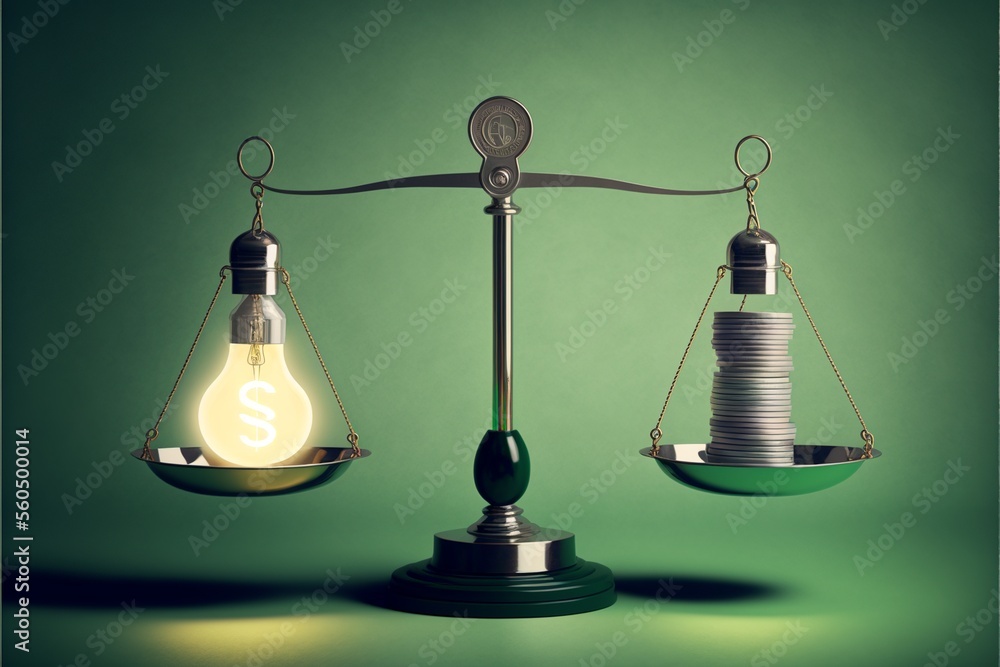 Green Light Bulb Money
