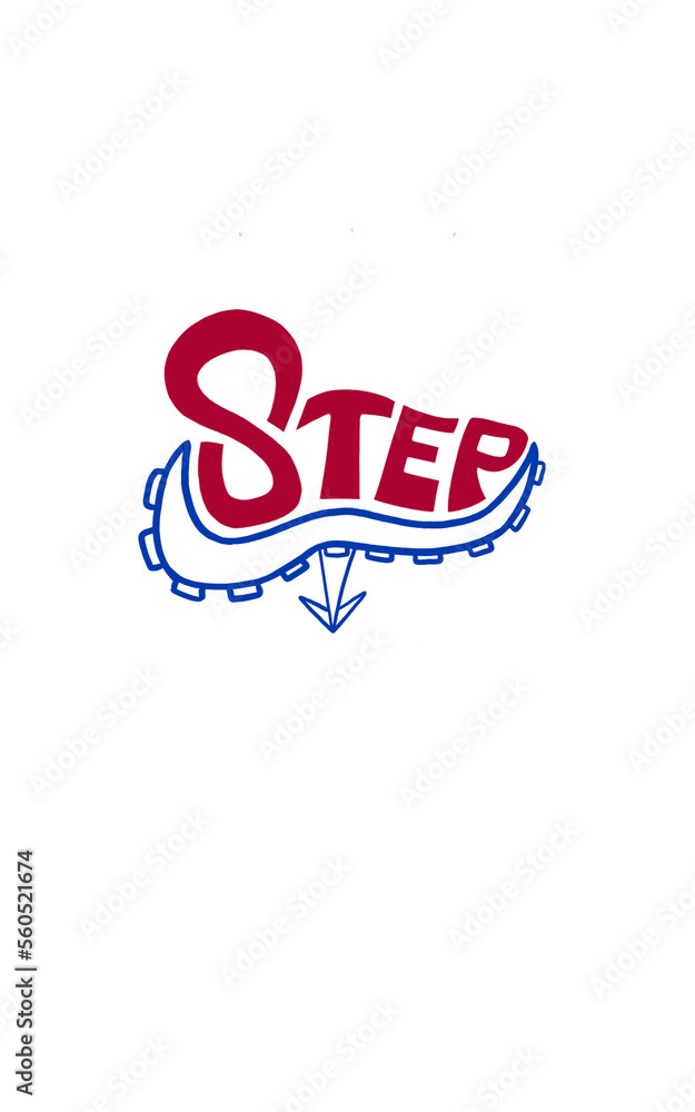 Step logo design Stock Illustration | Adobe Stock