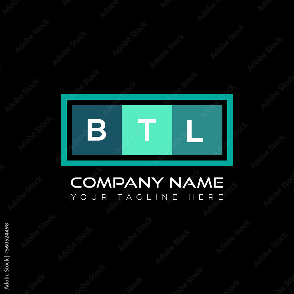BTL letter logo design on black background. BTL creative initials ...