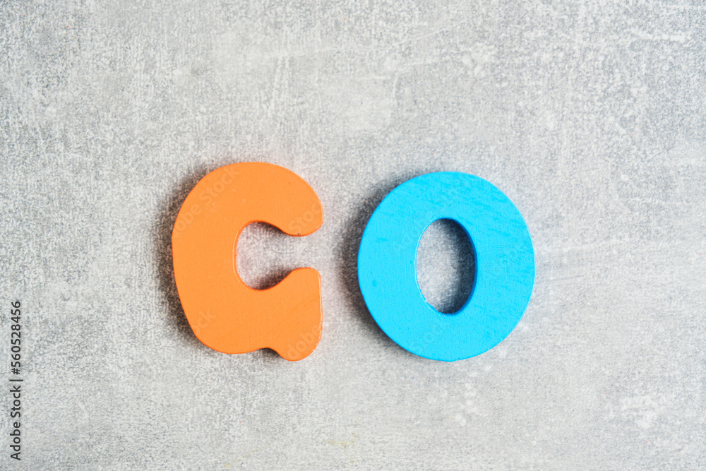 Inscription go is lined with letters English alphabet. Concept of ...