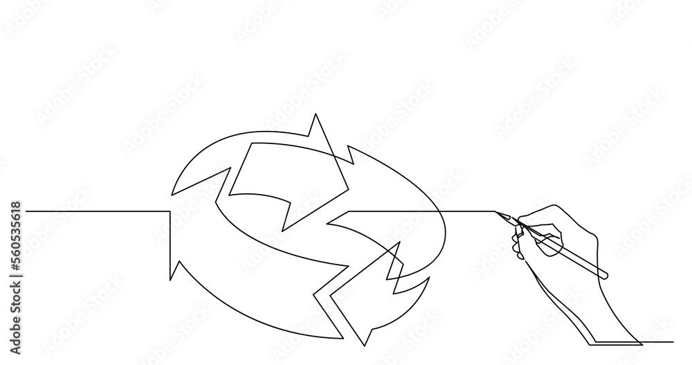 hand drawing business concept sketch of turning arrows - PNG image with ...