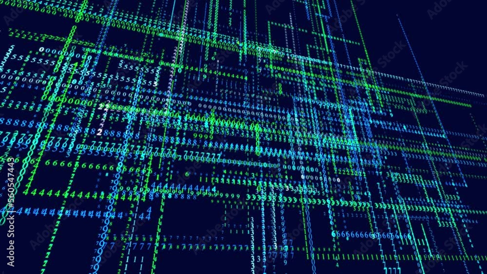 glow particles form lines. Info concept lines and nodes, ai ...